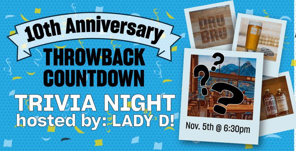 Throwback Countdown: Trivia with Lady D! - Dru Bru